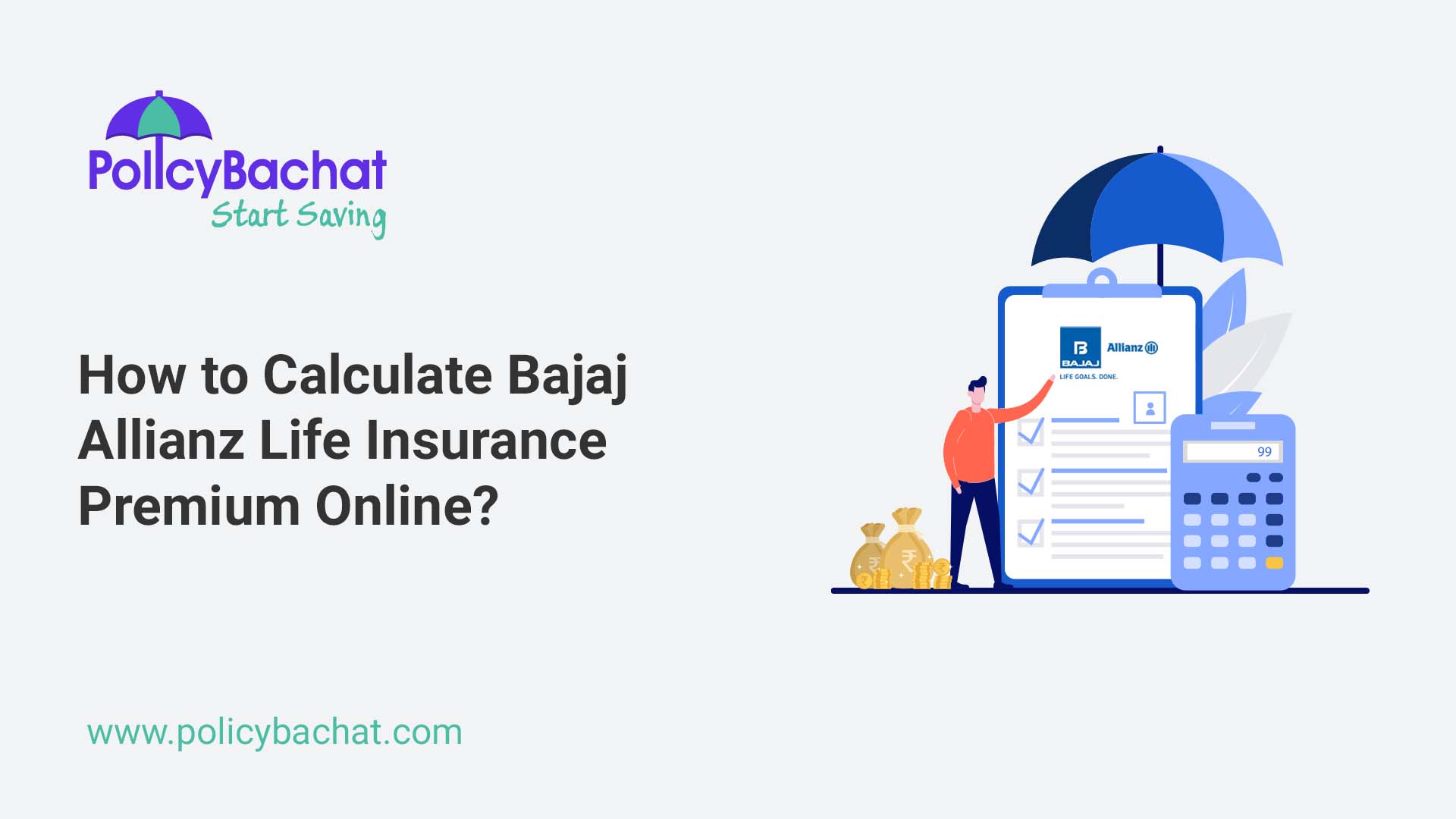 How to Calculate Bajaj Allianz Life Insurance Premium Online ...
