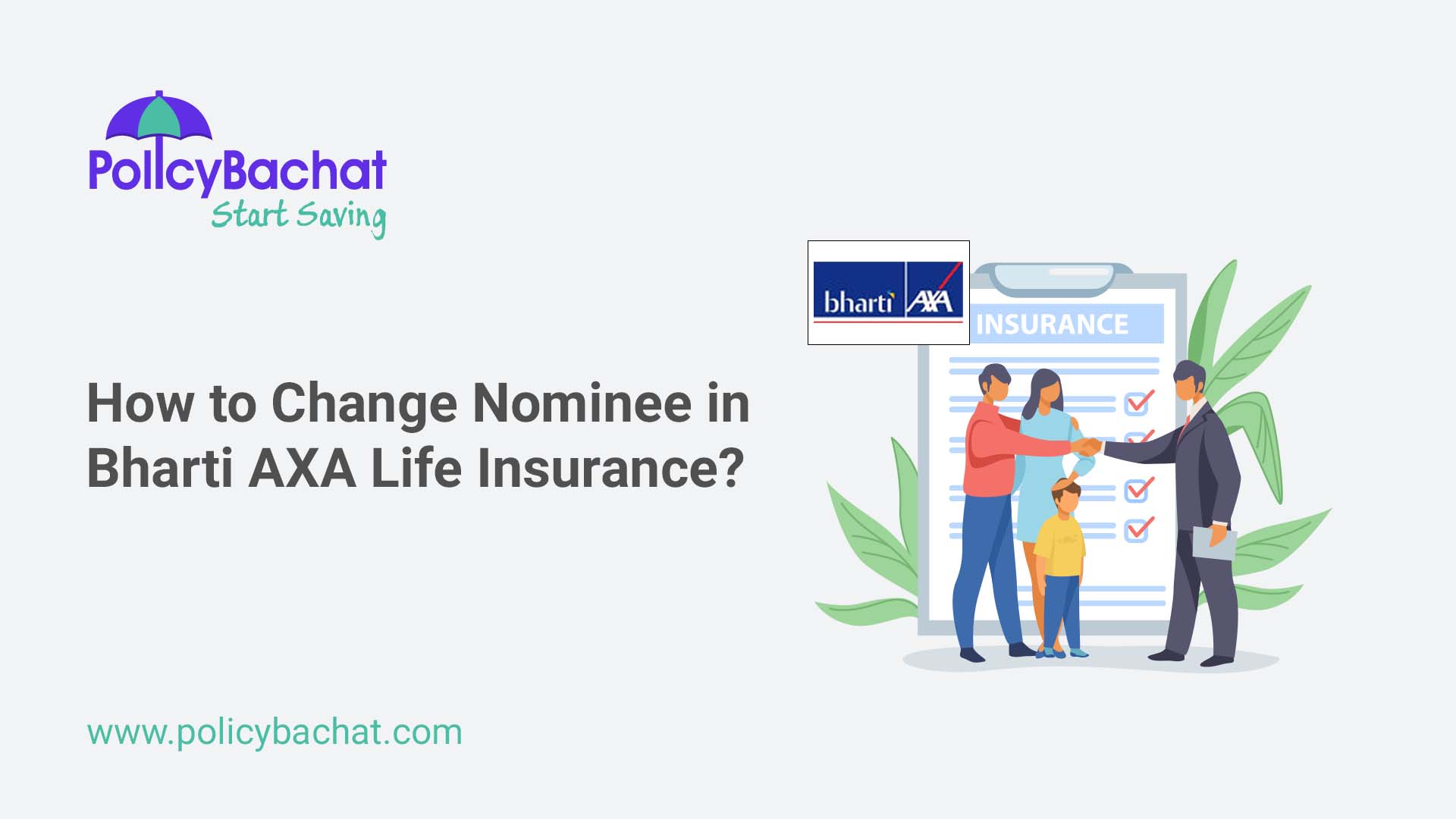 How to Change Nominee in Bharti AXA Life Insurance? - PolicyBachat
