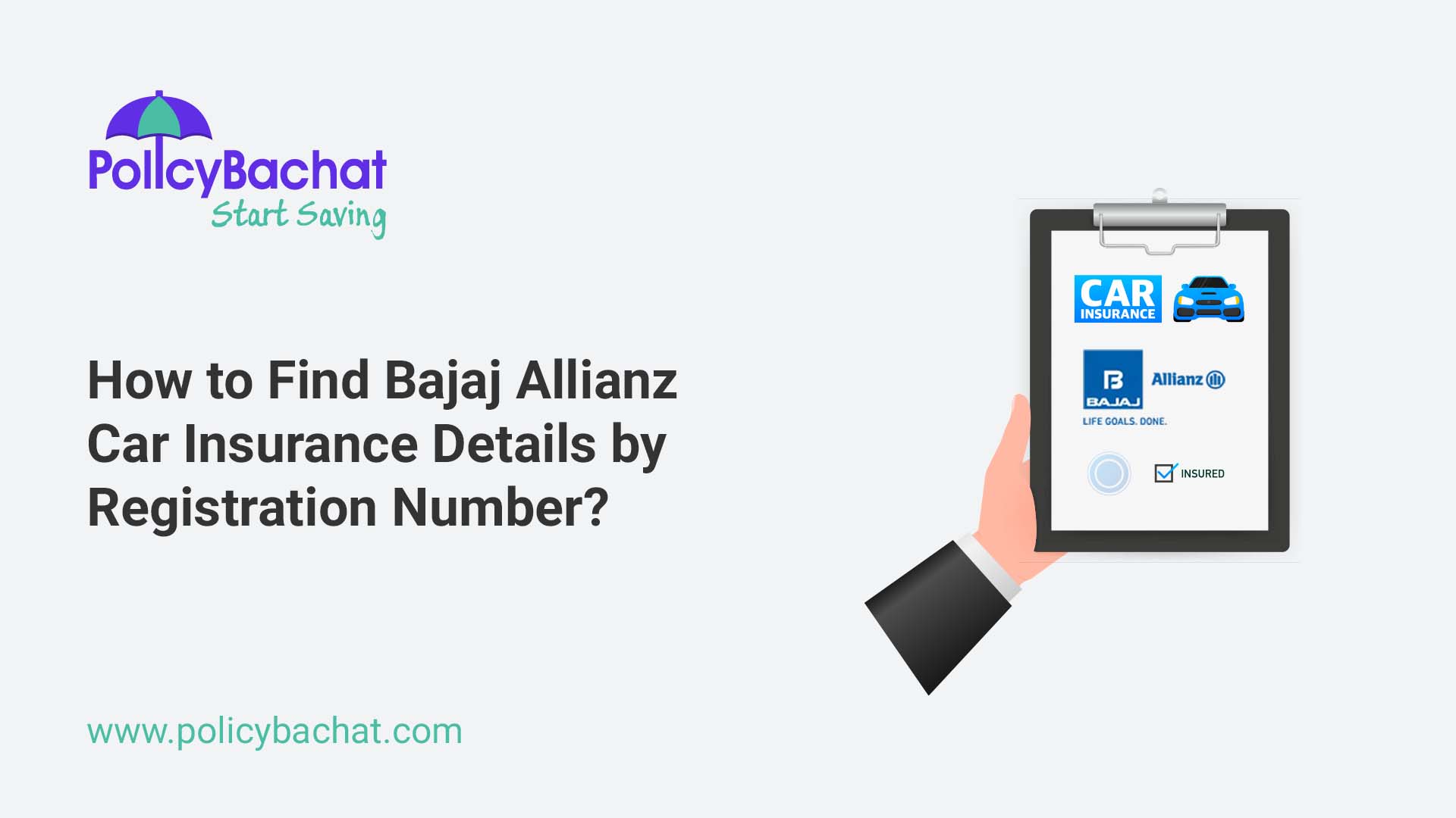 How to Find Bajaj Allianz Car Insurance Details by Registration Number ...